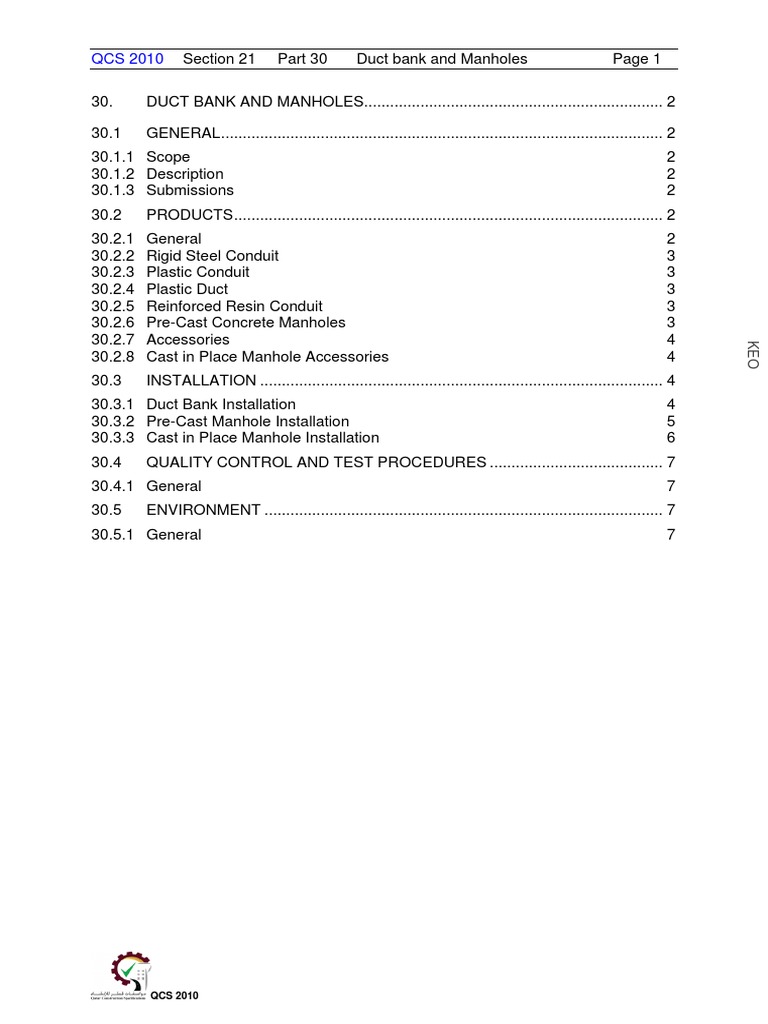 21 of 30 DUct Bank and Manholes | PDF | Duct (Flow) | Precast Concrete
