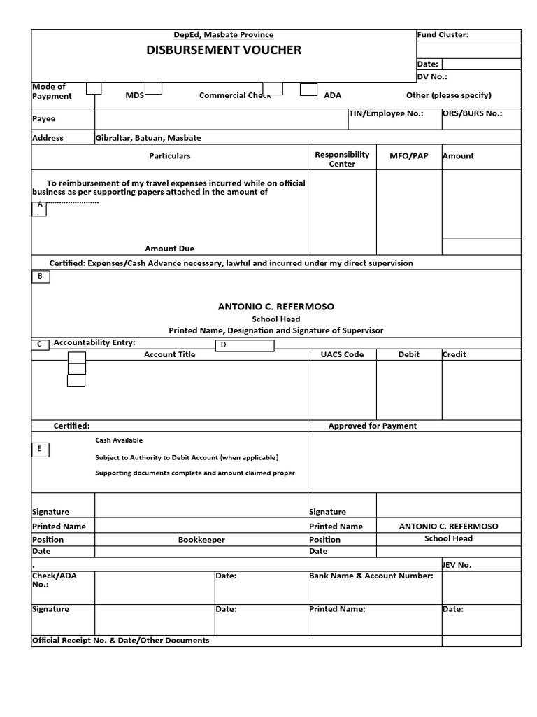 Blank Travel Voucher | PDF | Per Diem | Payments