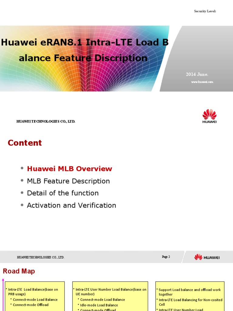 Huawei eRAN8.1 Load Balance Guide | PDF | Lte (Telecommunication) | Radio Resource Management