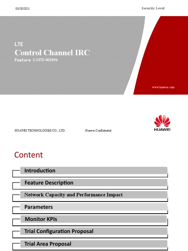LTE - Control Channel IRC - Feature LOFD-001094 - Draft | PDF ...
