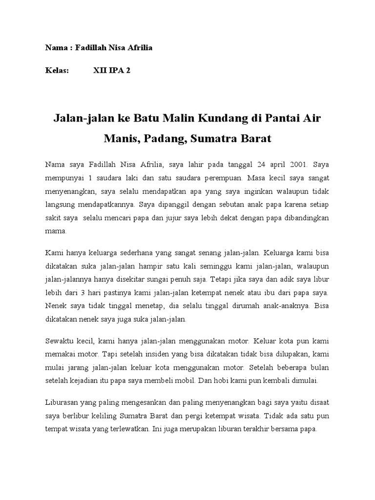 Bahasa Indonesia Rekon Pribadi | PDF