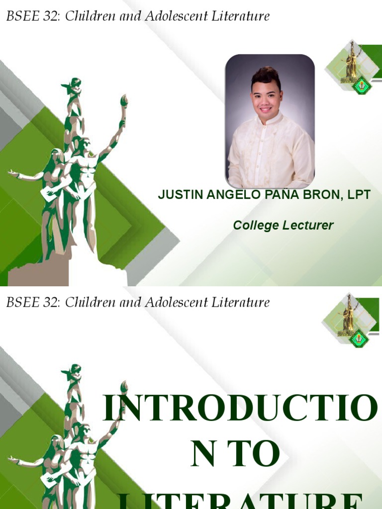 Introduction To Literature - Children and Adolescent Literature | PDF ...