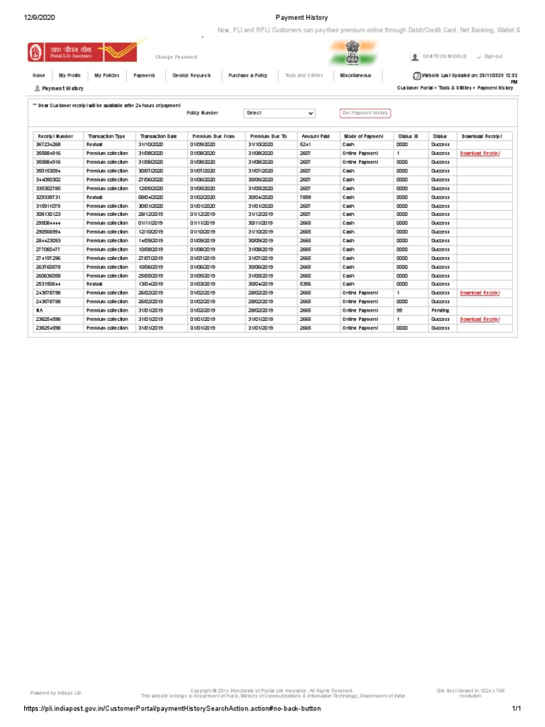 Payment History | PDF | Payments | Financial Transaction