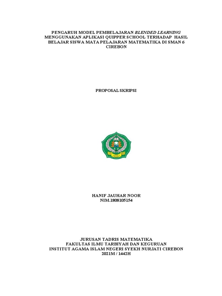 Template Tpki Skripsi | PDF | Karier & Perkembangan