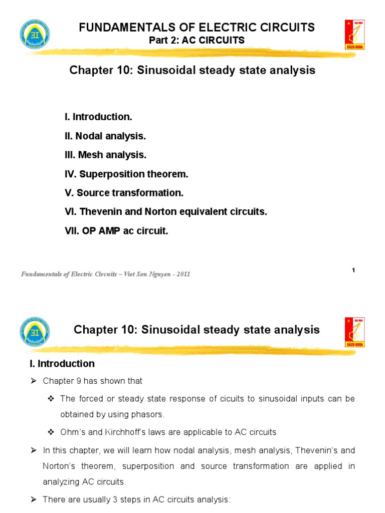 Fundamentals of Electric Circuits - AC Circuit Analysis | PDF | Electrical Network | Amplifier
