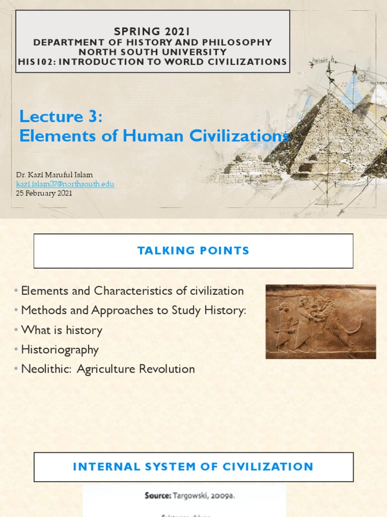 Elements of Human Civilizations: SPRING 2021 | PDF | Civilization ...