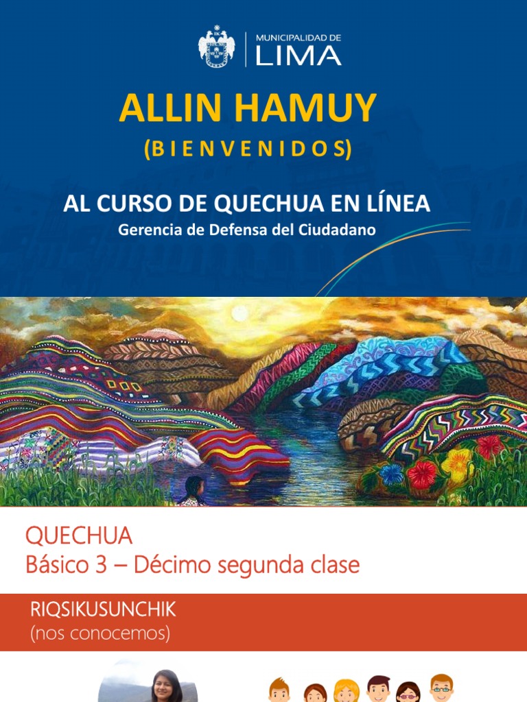 Clase 12 Quechua | PDF | Verbo | Color