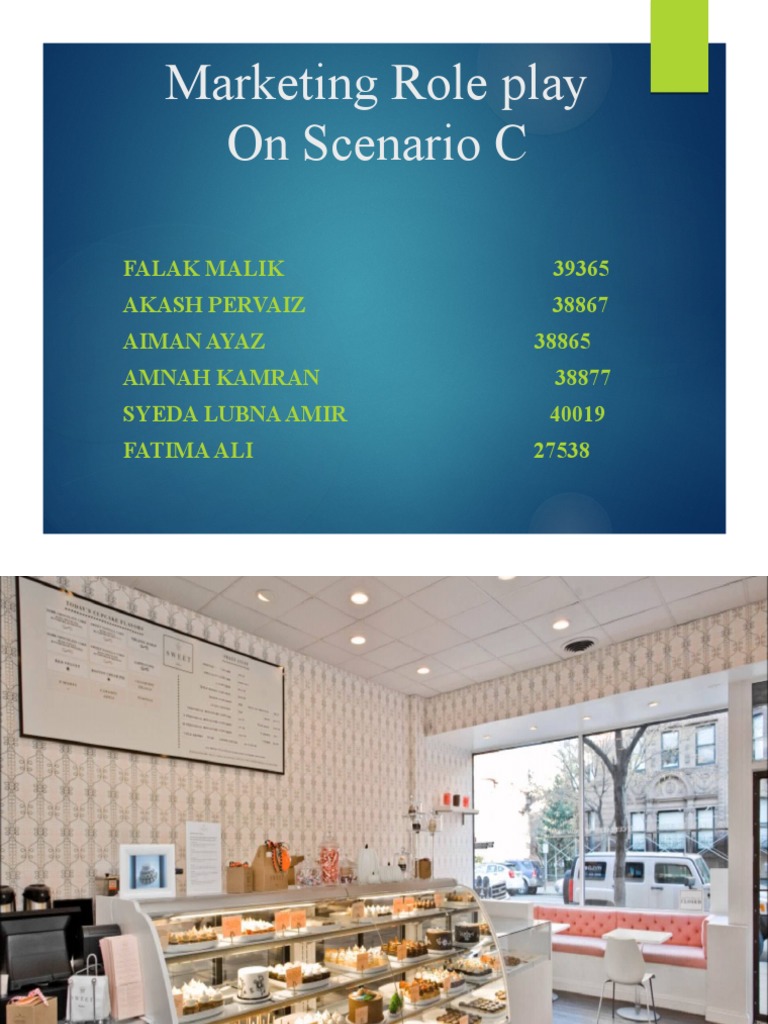 Marketing Role Play Scenario C | PDF