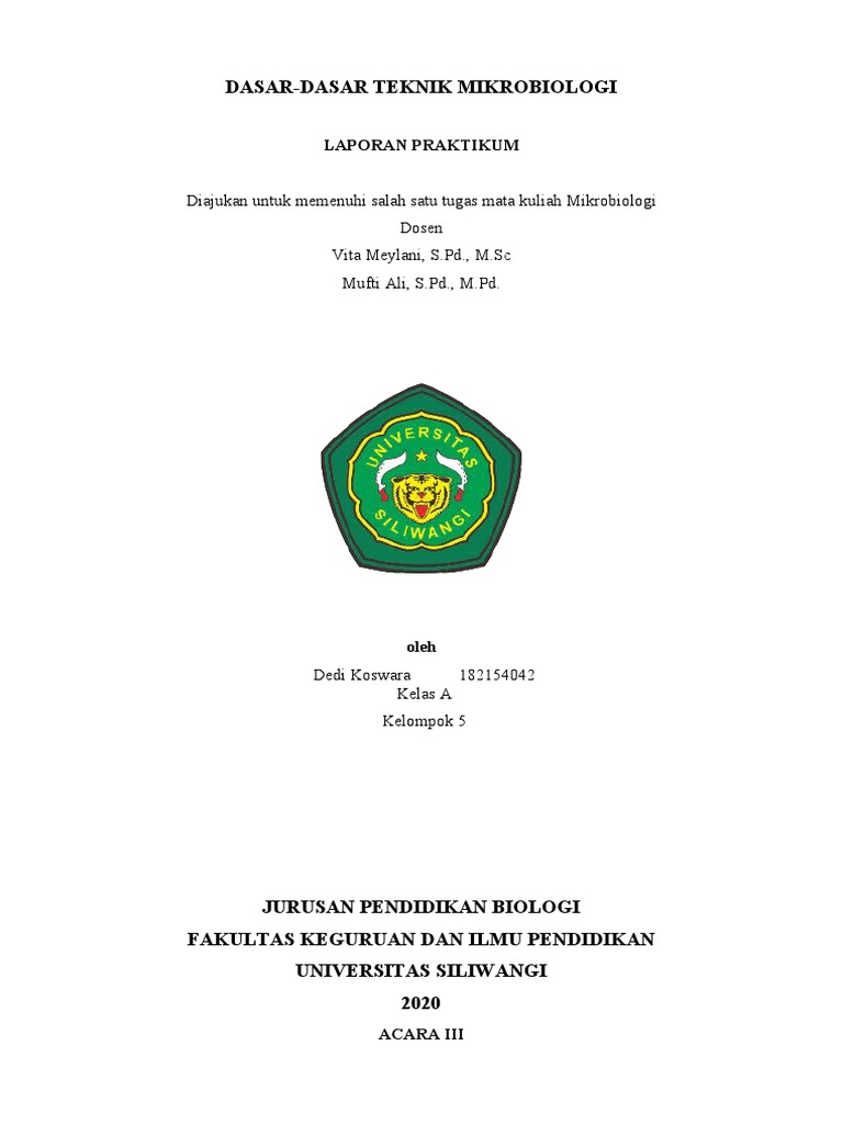 Dasar-Dasar Teknik Mikrobio | PDF