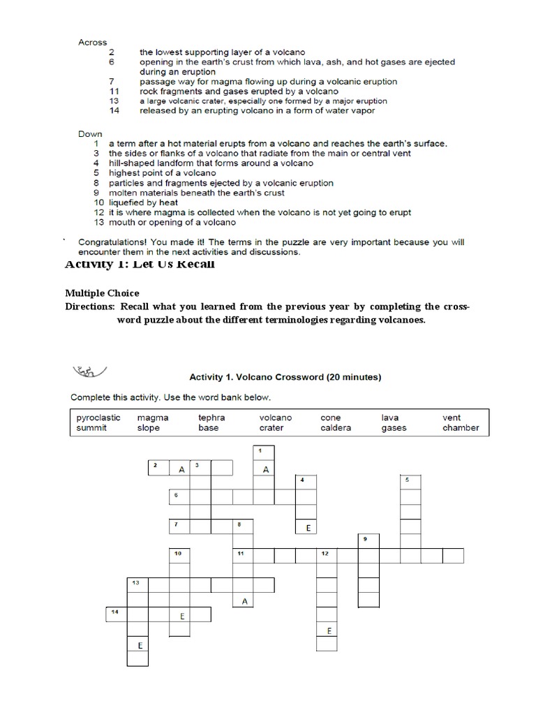 Volcanoes: Types and Eruptions Module | PDF