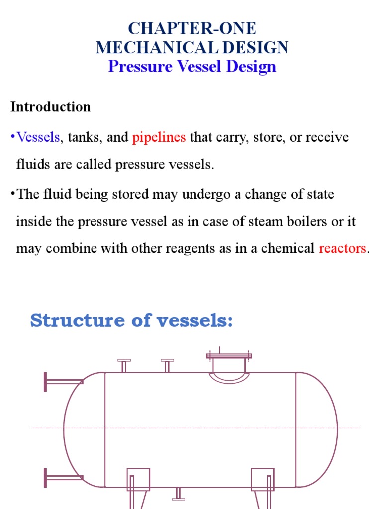 CH-1 Pressure Vessel Design-1 | PDF | Strength Of Materials | Stress ...