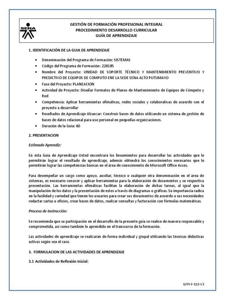 GFPI-F-019 - Guia de Aprendizaje Access | PDF | SQL | Servidor SQL de ... GFPI-F-019 - Guia de Aprendizaje Access | PDF | SQL | Servidor SQL de ...