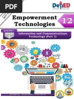 Empowerment Technologies: Quarter 1-Module 1.1: ICT and Its Current ...