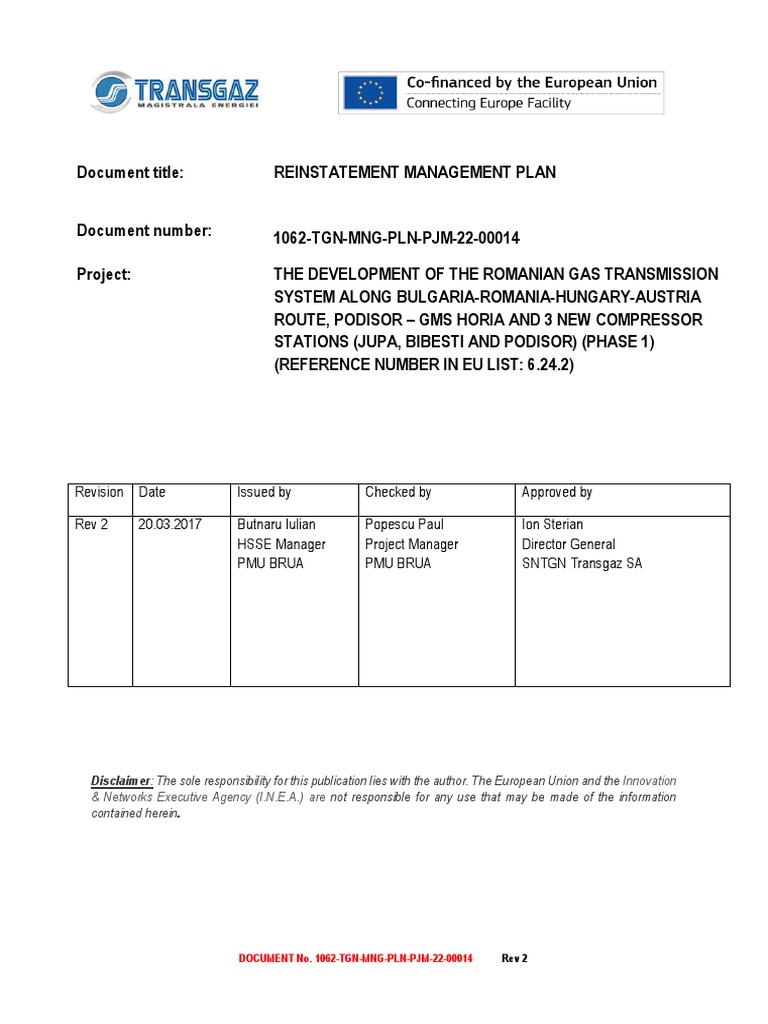 Reinstatement Management Plan | PDF | Topsoil | Performance Indicator