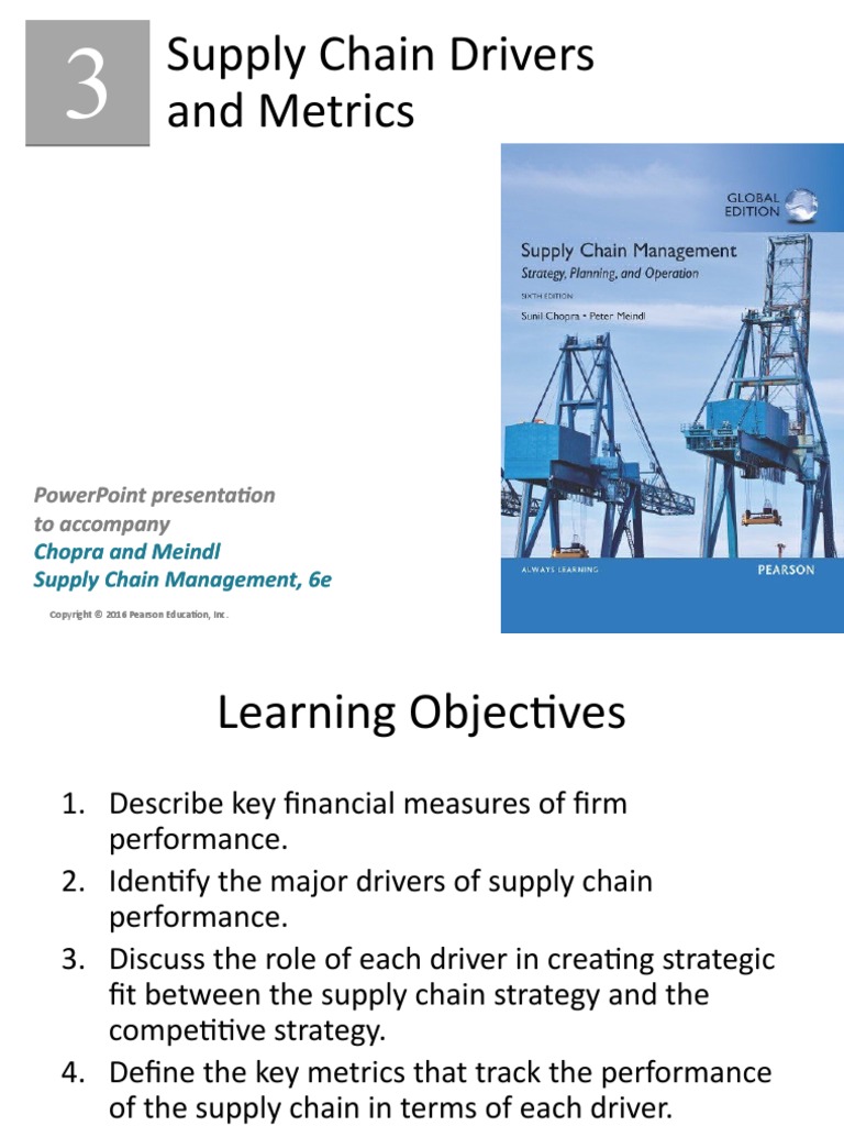 Supply Chain Drivers and Metrics: Powerpoint Presentation To Accompany ...