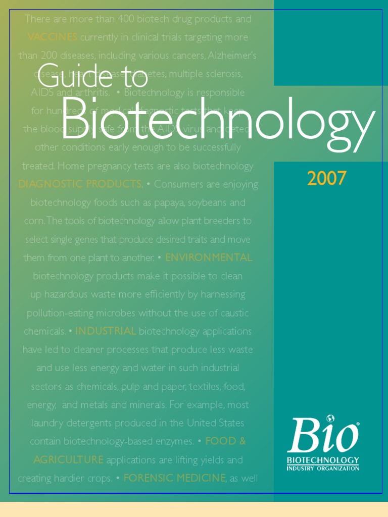 Biotech Guide | PDF | Biotechnology | Dna
