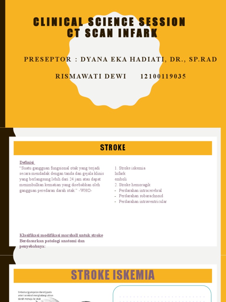 CT Scan Infark | PDF