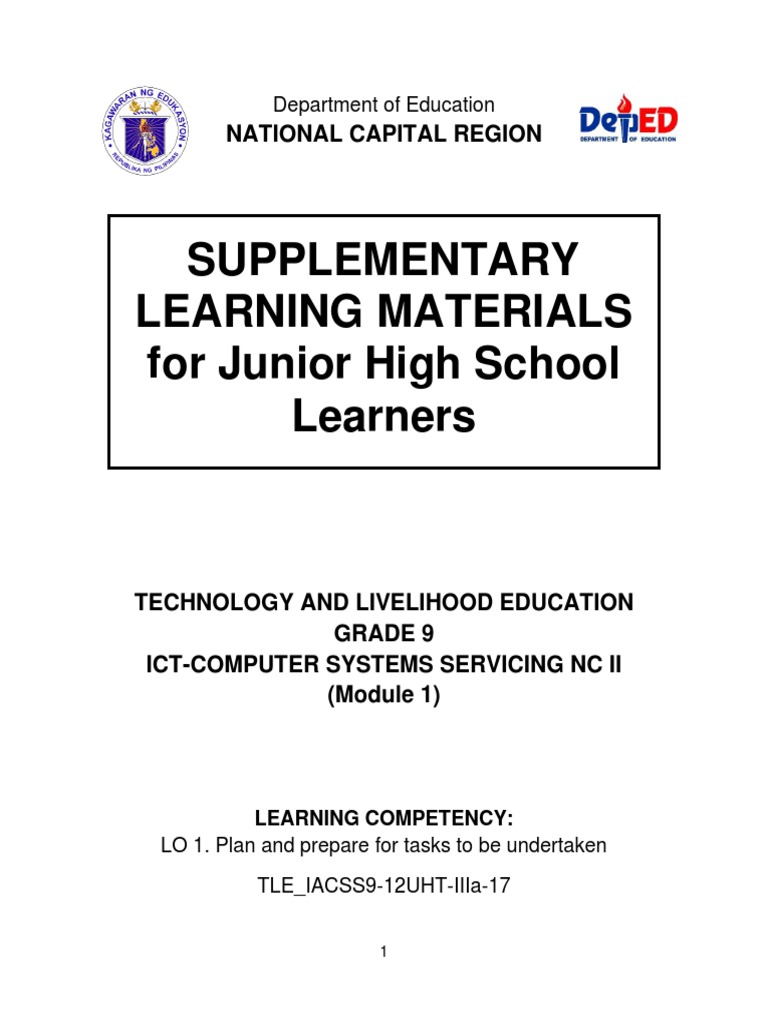 Tle9 Css q3 m1 Hand-Tools | PDF | Art | Technology & Engineering