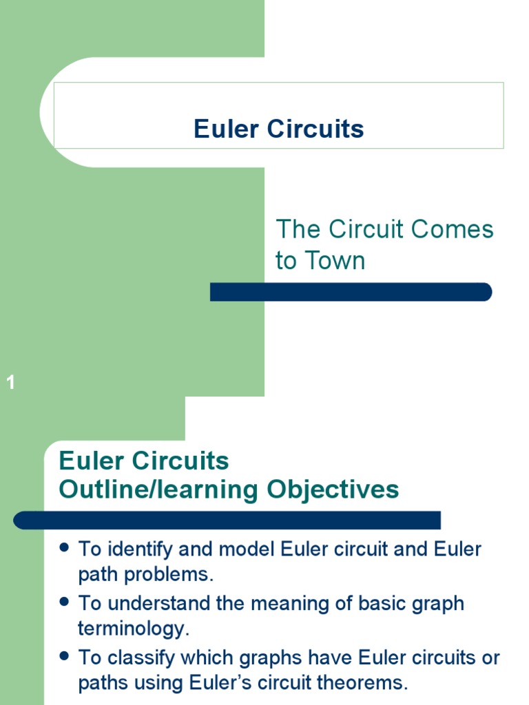 Euler Circuits: The Circuit Comes To Town | PDF | Vertex (Graph Theory) | Applied Mathematics