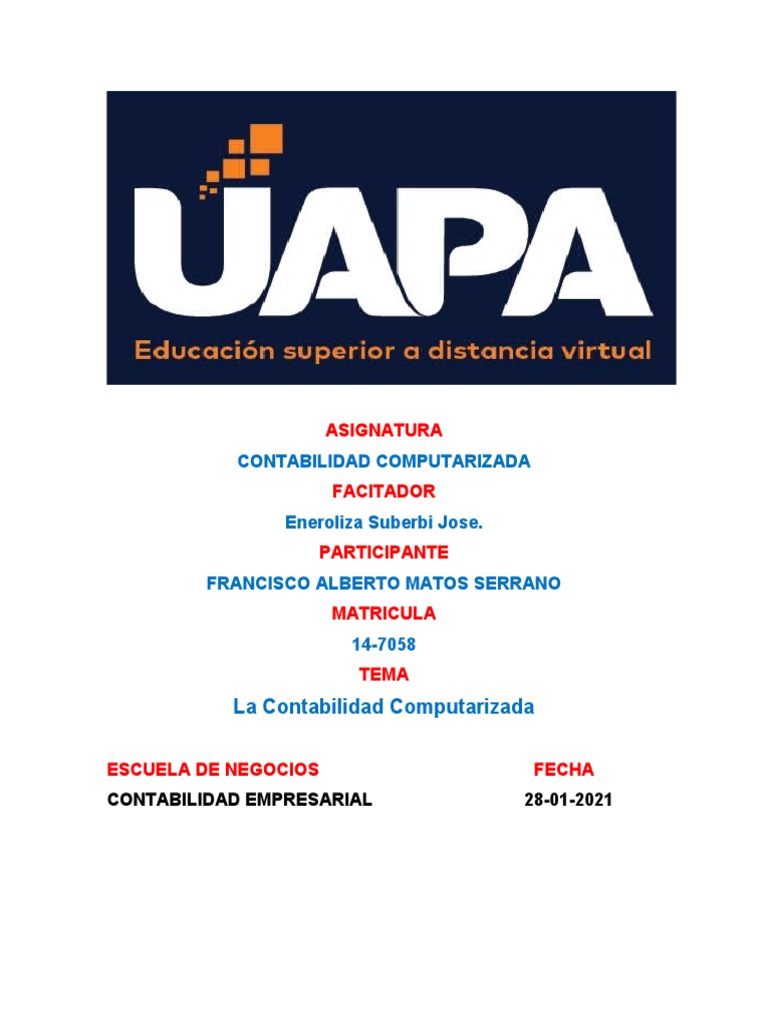 Tarea 2 Contab. Computarizada | PDF | Plan de negocios | Contabilidad