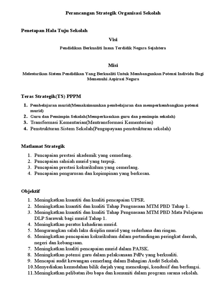 Tapak PSO Sekolah 2021 22032021 | PDF