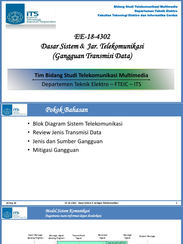 Gangguan Transmisi Data | PDF