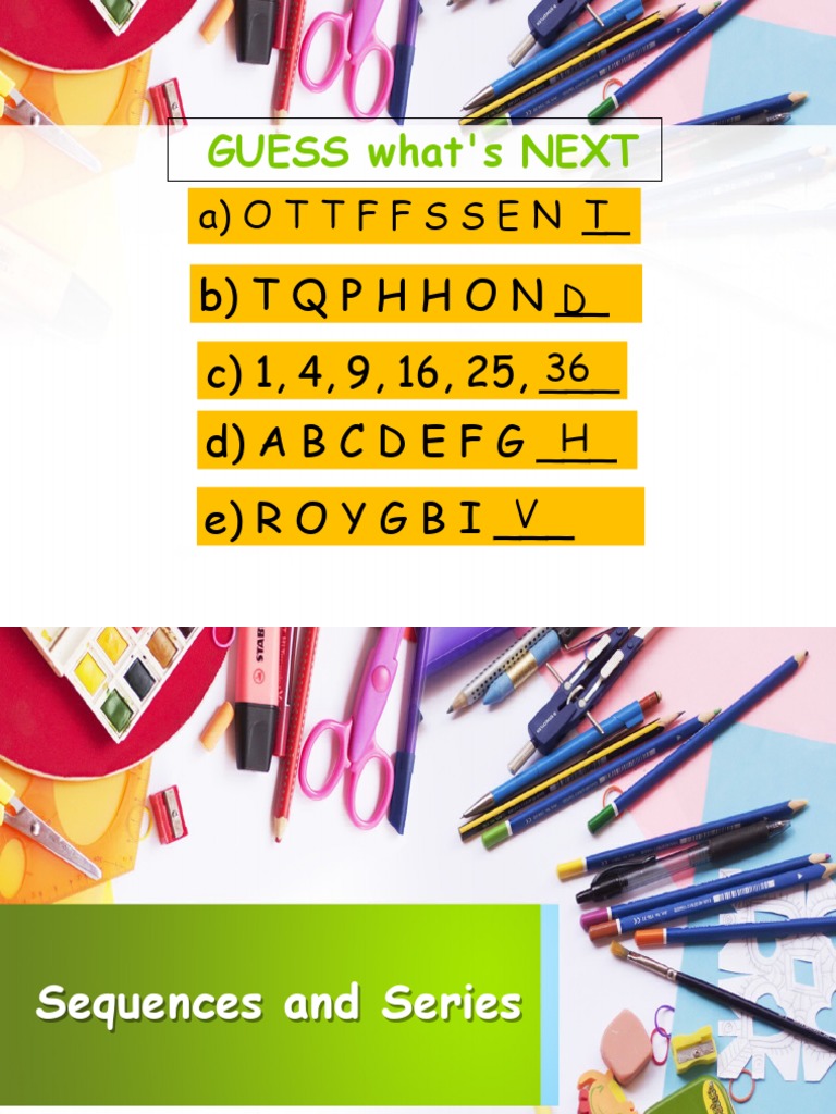 Sequence and Series | PDF | Summation | Sequence Sequence and Series | PDF | Summation | Sequence
