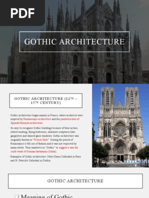 Gothic Architecture Ppt