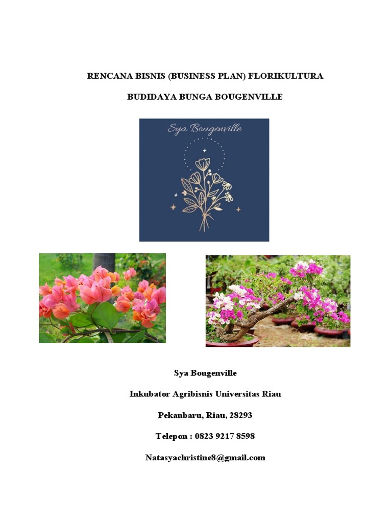 Rencana Bisnis Bunga Bougenville Pdf