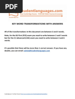 B2 Key Word Transformation Practice | PDF | Linguistics | Human ...