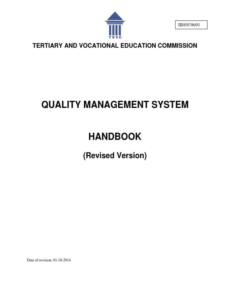 QMS Hand Book | PDF | Quality Management System | Internal Audit