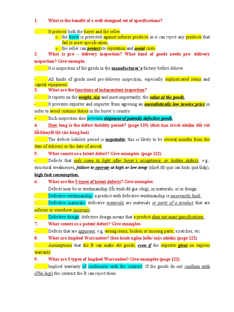 Implied Warranties in Product Contracts | PDF | Implied Warranty ...