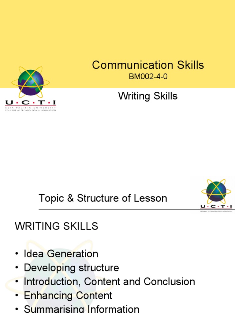CS3 Writing | PDF | Communication | Information