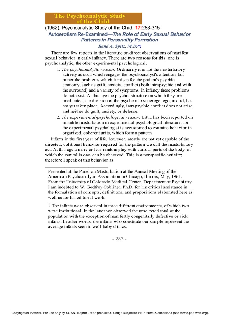 PSC 017 0283a | PDF | Psychoanalysis | Masturbation
