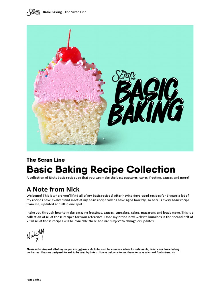 The Scran Line Basic Baking | PDF | Cakes | Cupcake