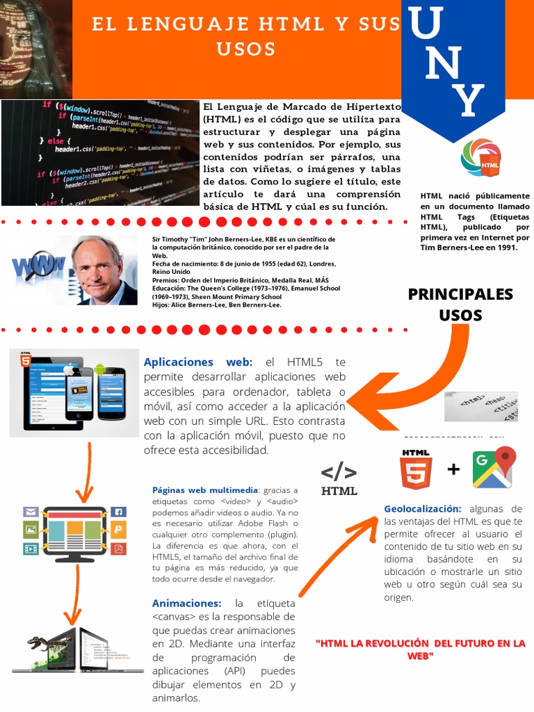 El Lenguaje HTML y Sus Usos. | PDF | HTML | Aplicación web