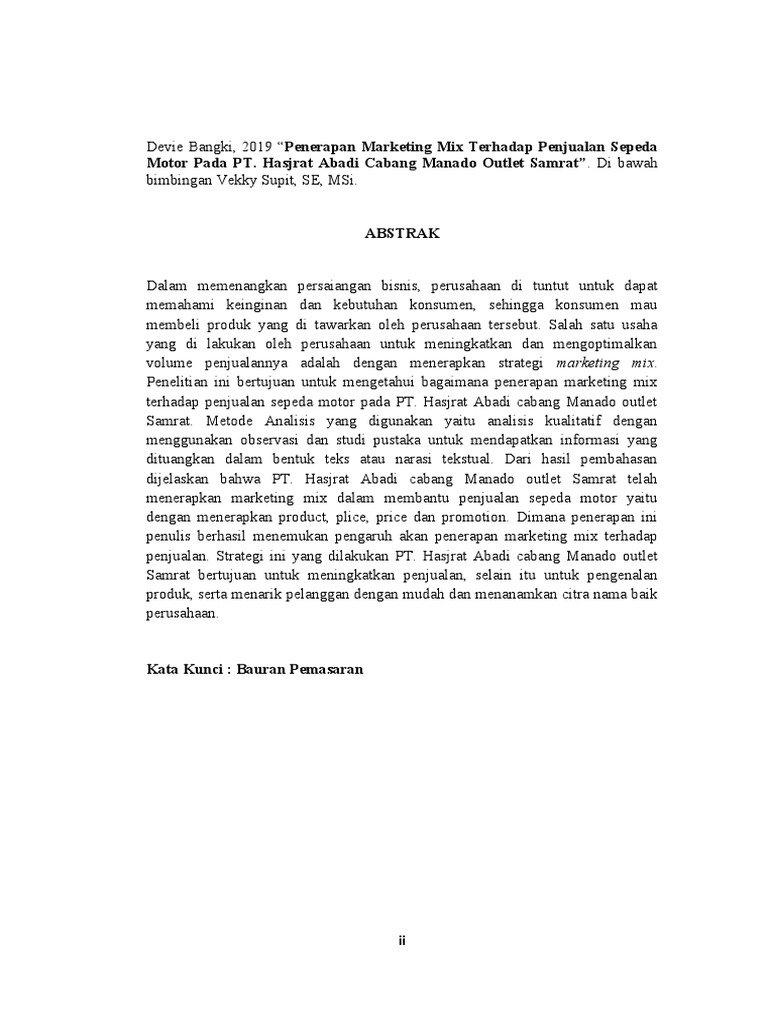 Abstrak Dan DFTR Isi A | PDF | Karier & Perkembangan | Bisnis