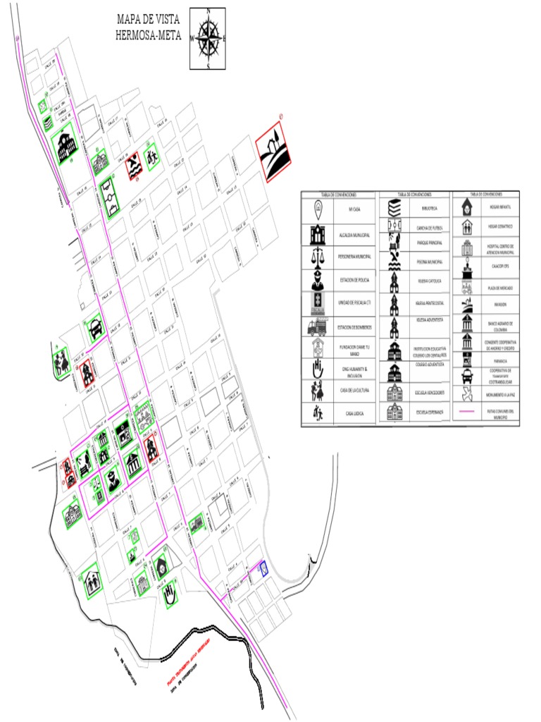 Mapa de Vista Hermosa-Meta | PDF
