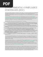 DENR-Application For Environmental Compliance Certificate PDF | PDF ...