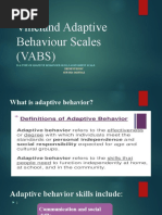 Vineland Adaptive Behavior Scale | PDF