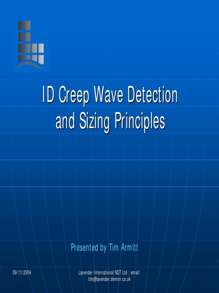 4 Master Class - ID Creep Wave Method | PDF | Nondestructive Testing ...