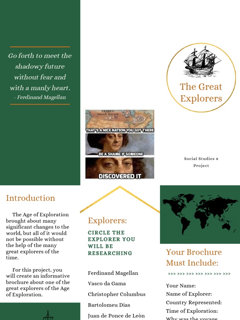 Great Explorers Project Outline | PDF