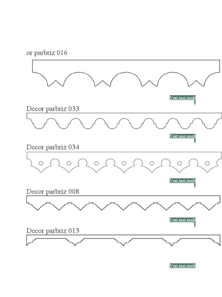 Modele Traforate de Pazie | PDF