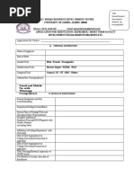 ITP Application Form for HNB Garhwal University | PDF | Government ...