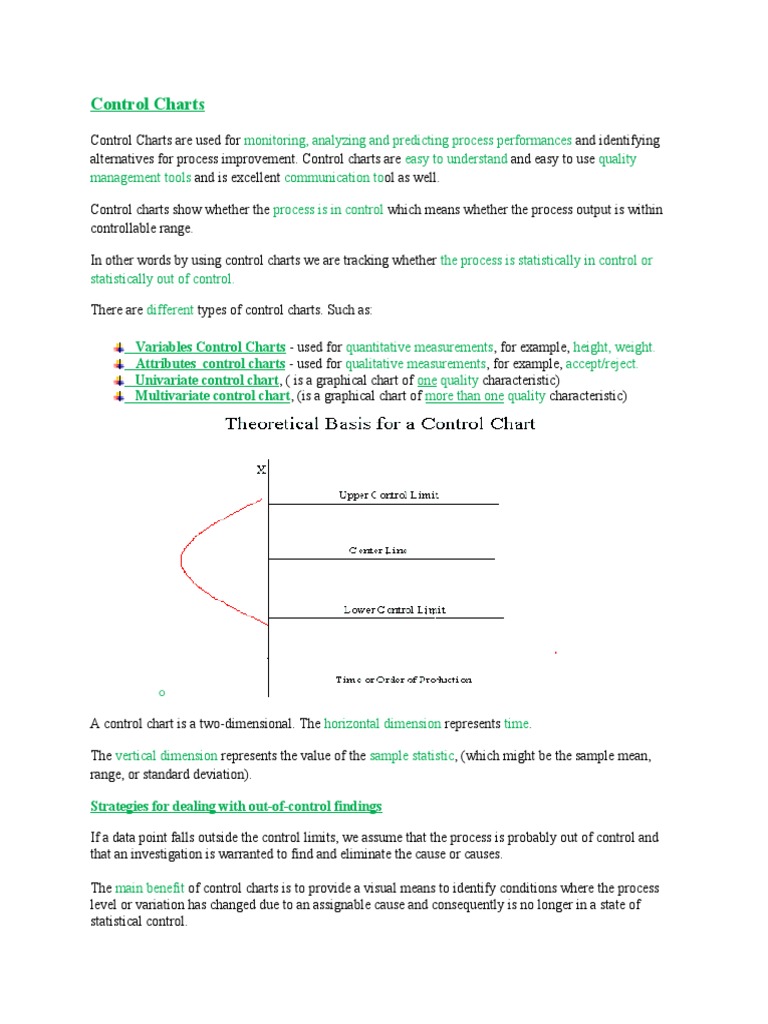 Types of Control Chart | PDF | Statistics | Valuation (Finance)