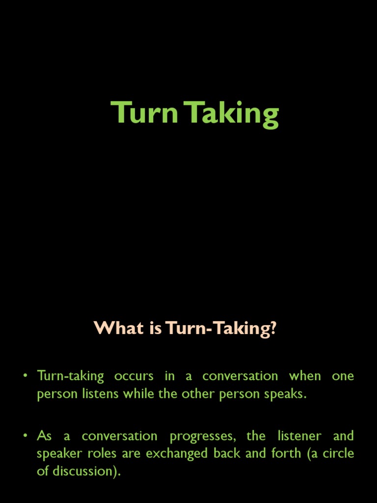 Turn Taking | PDF