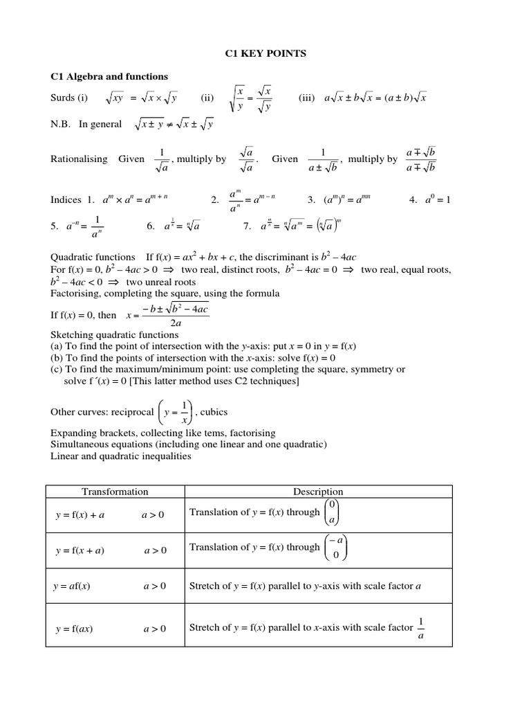 Edexcel - As Levels Maths | PDF | Sine | Circle