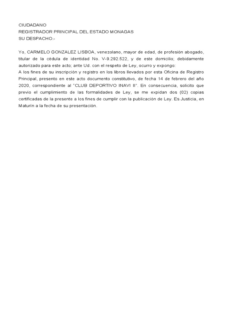 Club Inavi Ii | PDF | Asociación de Futbol | Regulación