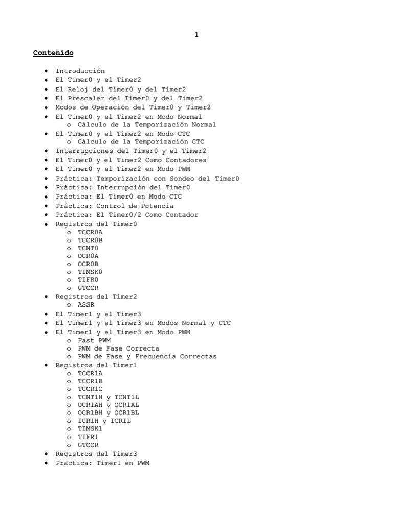 Timers Avr | PDF | Microcontrolador | Poco
