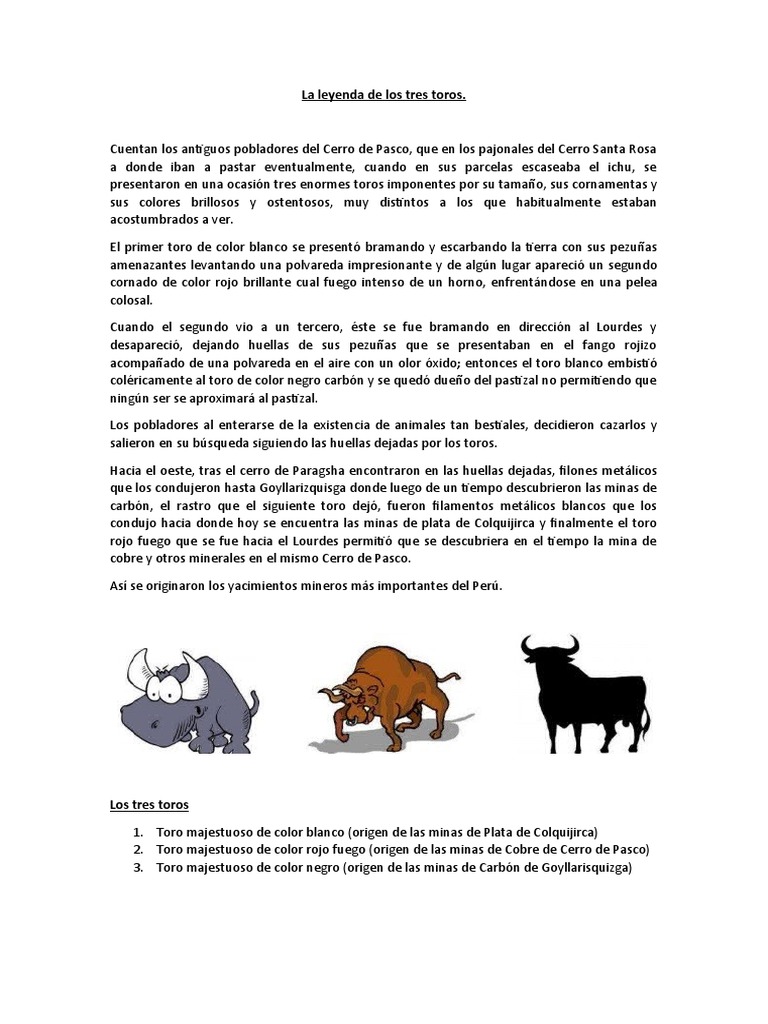 Los Tres Toros | PDF